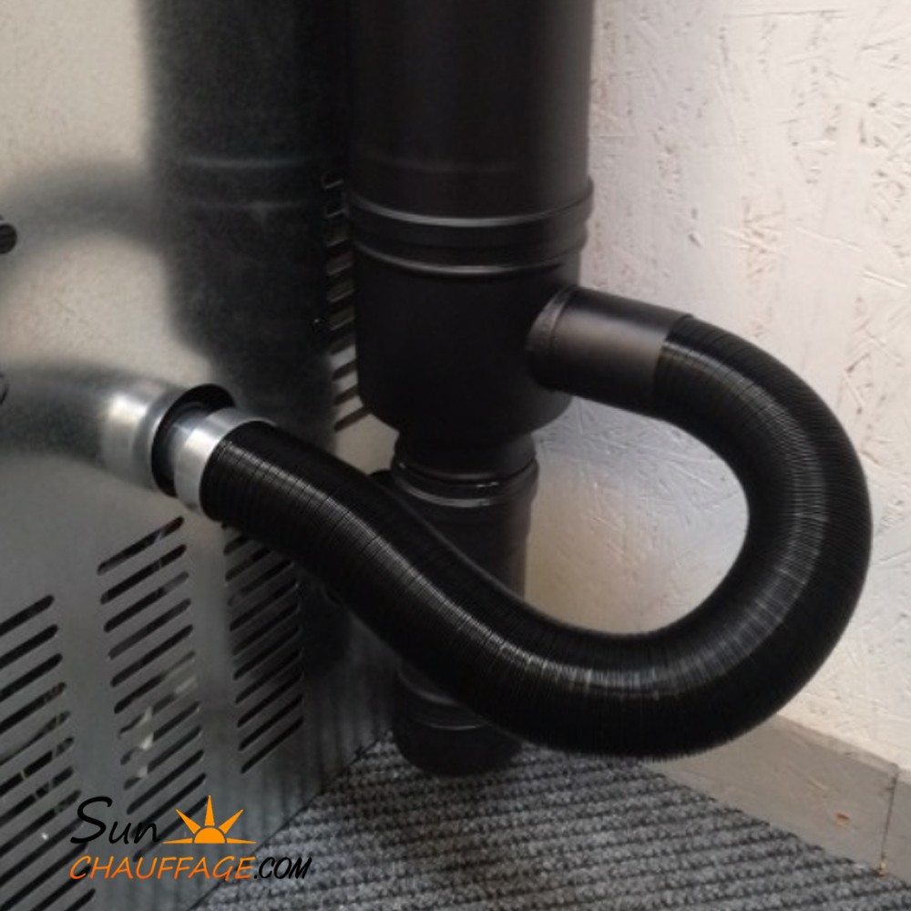 Kit Vertical Universel intérieur (Sortie Toiture) Poêle à Granulés ...